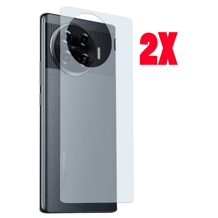 Tecno Spark 20 Pro Plus Back Protector Carbon Fiber Matte Soft Skin ...