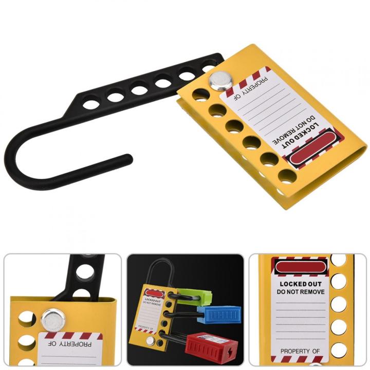 Aluminum Row Insulation Industrial Safety Hasp Lockout 6-hole Expander ...