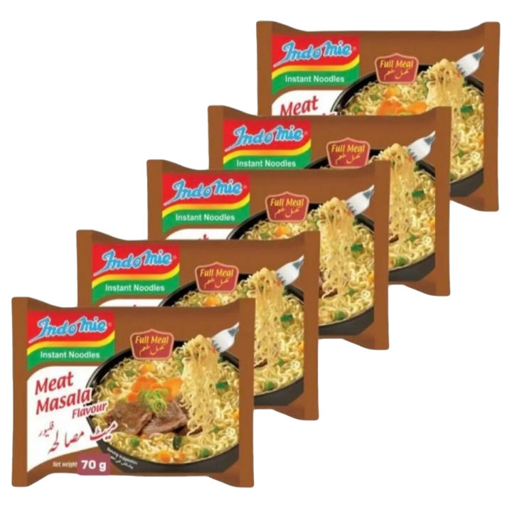 Indomie instant noodles Pack Of 5 Beef Flavour 70 grams | Daraz.pk