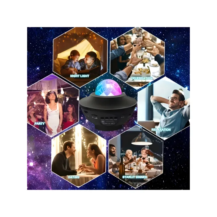 Compact Multi-Functional LED Galaxy Projector Light With Built-In ...