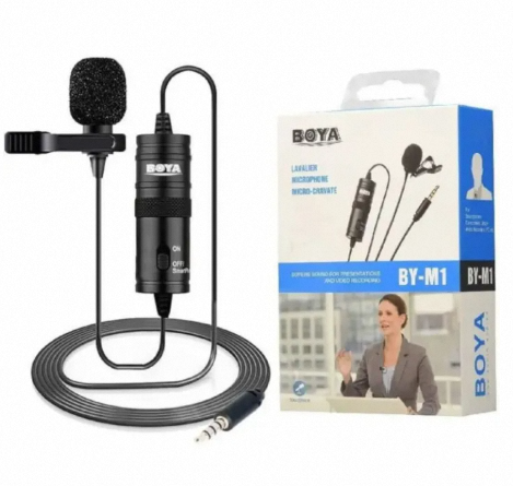 Boya BY M1 Collar Microphone 3.5mm Collar Mic For Youtubers And ...