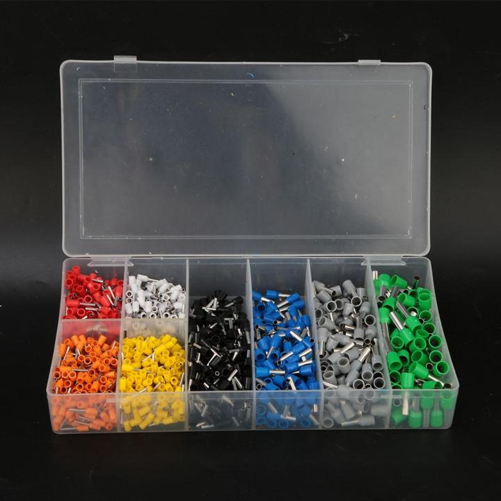 1200pcs/box Pre-insulated Ferrule Crimp Tube Terminal Wire Connector ...