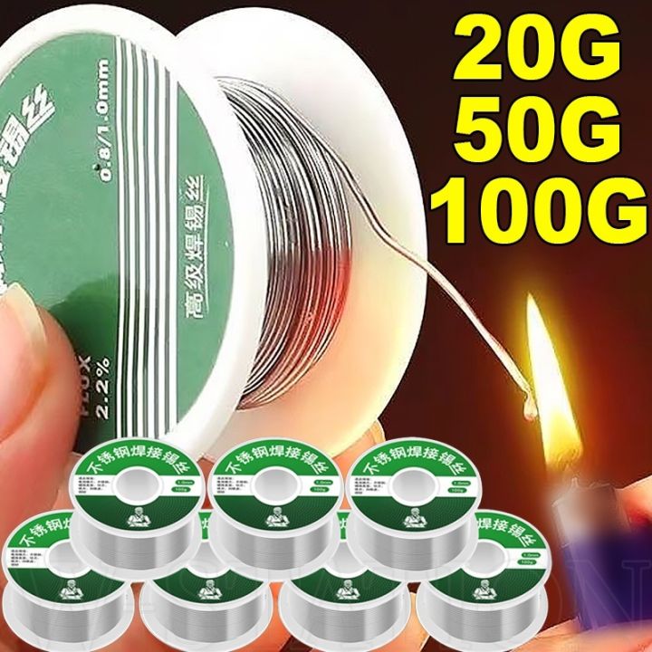 20/50/100g Lead Free Low Temperature Solder Wire / Rosin Core Electronical Welding Wire / High ...