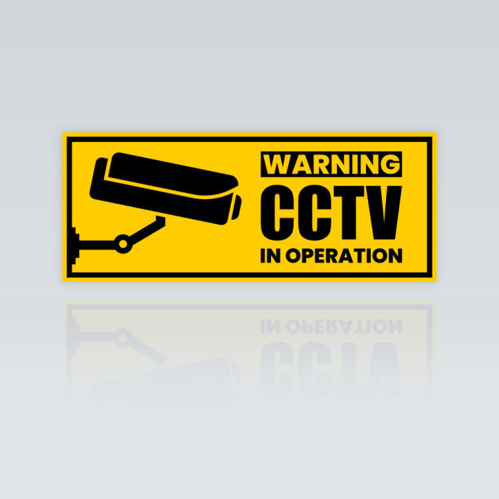 Customized CCTV camera surveillance sign high quality laser cutting ...