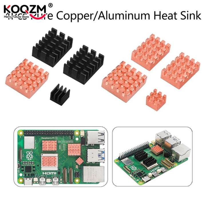 ForRaspberry Pi 5 Heat Sink Metal Copper Heatsink Passive Cooling Pad ...