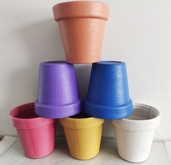 Small 5 Inch Fiber Pot Round Crown Pot Fiber Flower Gardening Pot ...