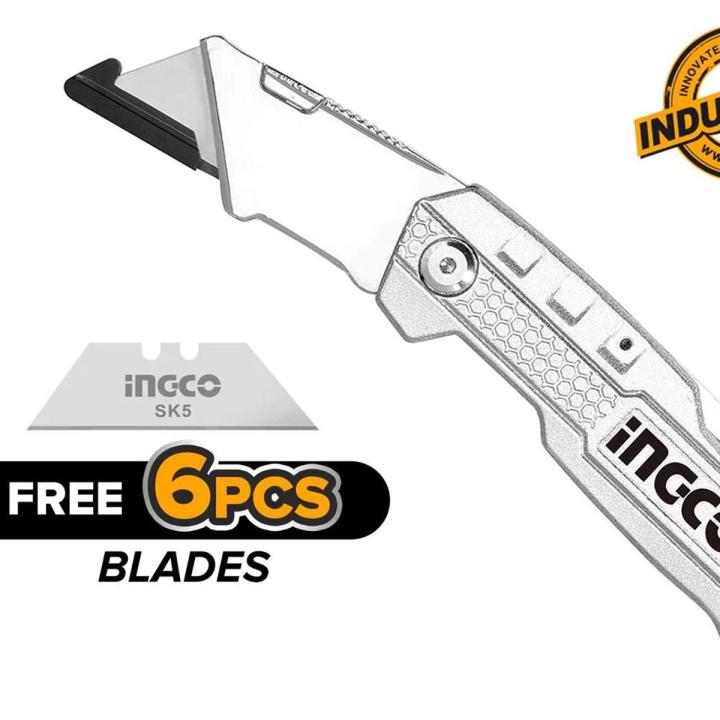 INGCO - Stainless Steel Folding Cutter with 6pcs blades | Daraz.pk