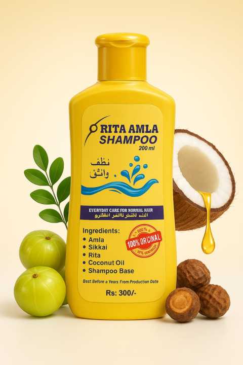 Rita Amla HerRbal Shampoo – Anti-Danadruff & Hair Strengthening Formula ...