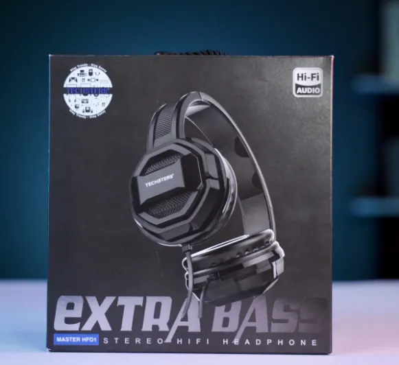 Techsters Master HF01 Gaming Headset With Mic For PC,PS4, Xbox One Over-Ear Headphones | Daraz.pk