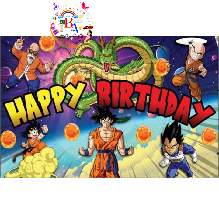 Dragon Ball Z Fancy Backdrop Goku Theme Fancy Panaflex Dragon Ball ...