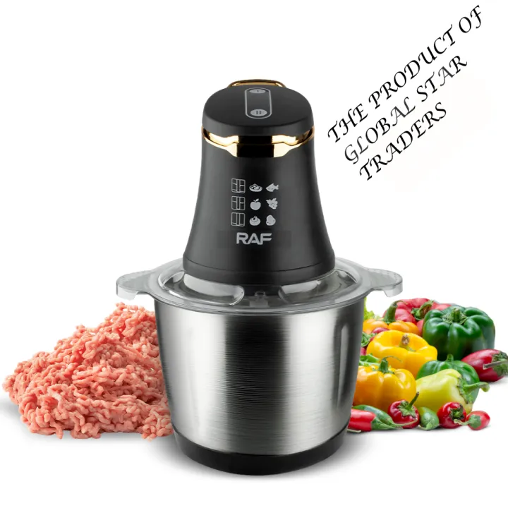 Imported Electric Chopper Machine RAF R.7019 , 2L Stainless Steel 1000W ...