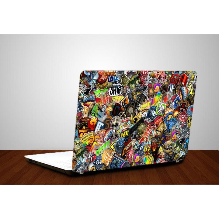 Sticker Mashup Laptop Back Skin-Laptop Skin Vinyl Sticker Decal, 13 13. ...