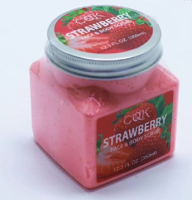 CQK STRAWBERRY FACE & BODY SCRUB for Soft-Smooth Skin Revitalizing ...