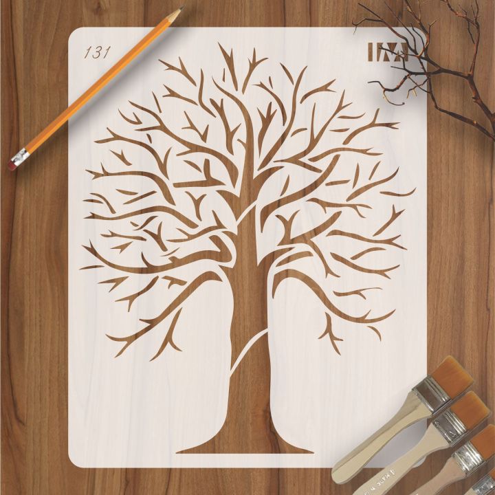 Tree Reusable Stencil For wall Painting Art DIY Home Decor, Album ...