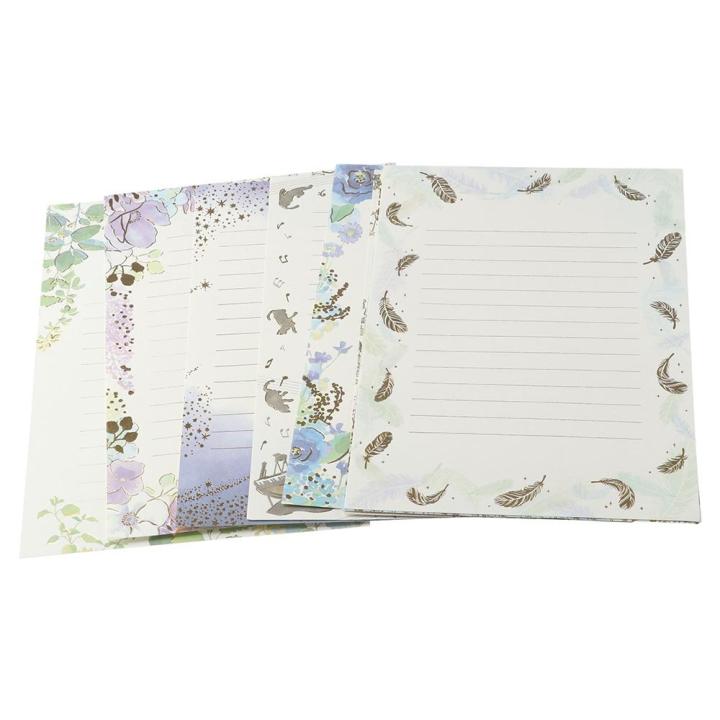 8/64 sheets for Writing Letter A5 Letter Paper Set Gold Foil Chinese ...