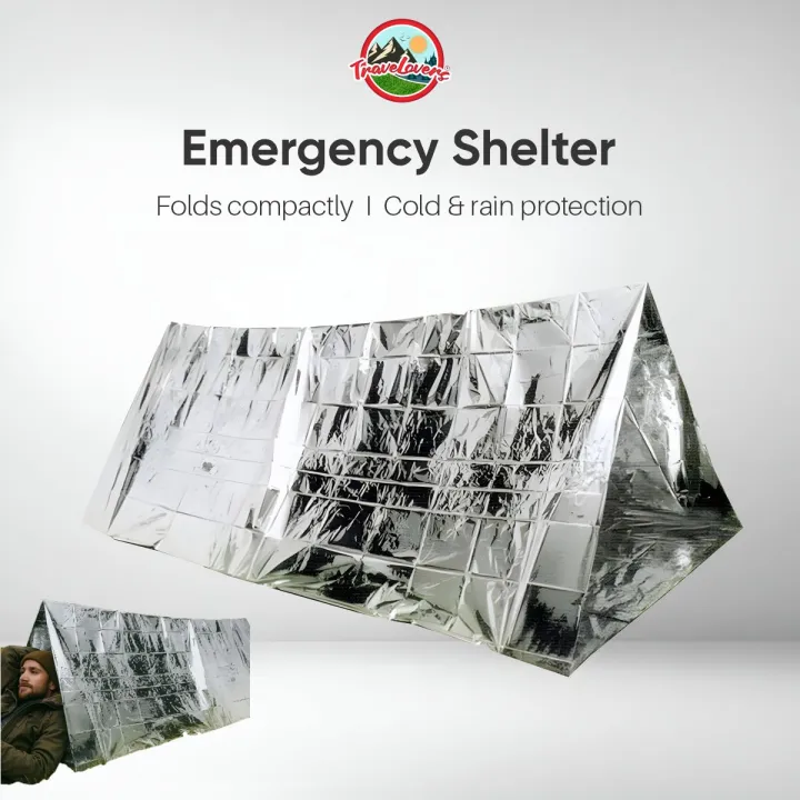 Reflective Survival Shelter – Lightweight Mylar Tent for Outdoor ...