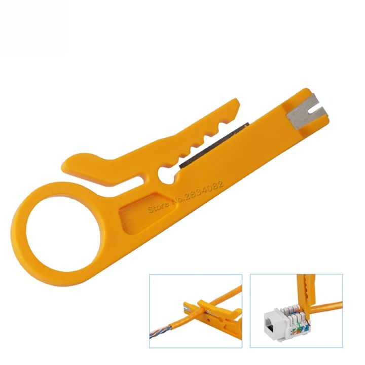 yellow Mini wire cable Stripper Plier Cutter peeler UTP STP Cable ...