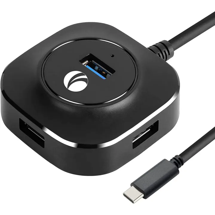 VCOM USB C to 4 Port USB Hub USB 3.0 Data Splitter with 0.3m Extension ...