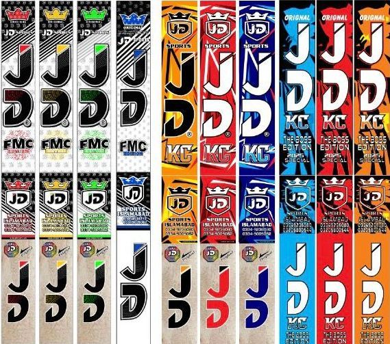 JD PVC Sticker For Tape Ball Cricket Bat 1PC | Front And Back Full ...