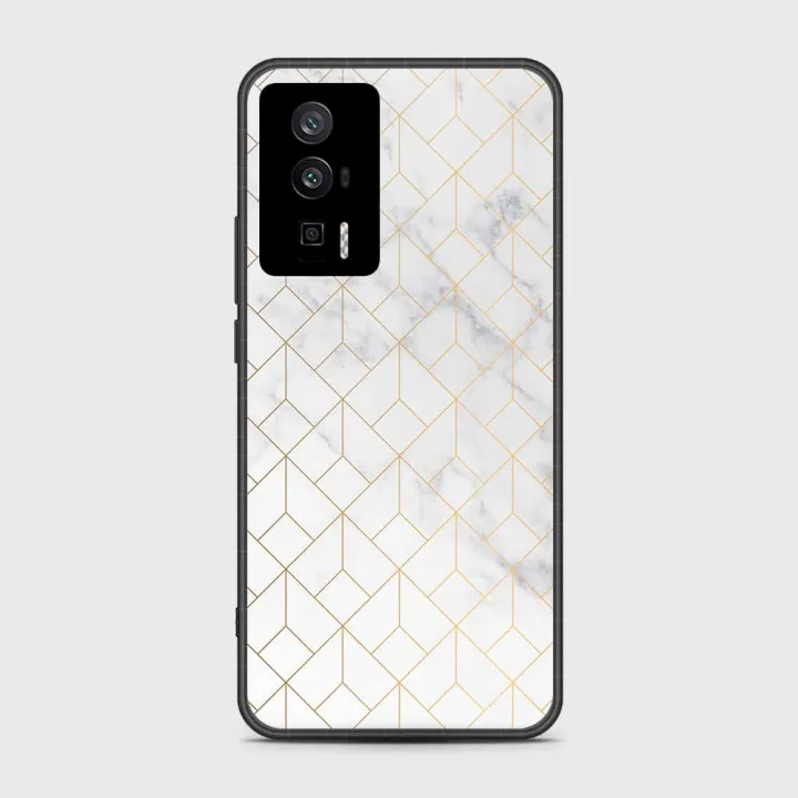 Xiaomi_ Poco F5 Pro Cover- White Marble Series 2 - HQ Ultra Shine ...