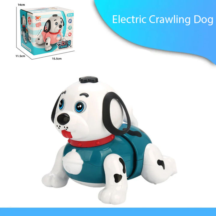 Electric Crawling Dog With Light & Sound/ Toy Dog Pet For Kids | Daraz.pk