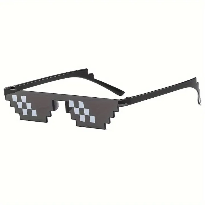 Pixelated Mosaic Glasses New Mosaic Glasses Double Cool Funny party ...