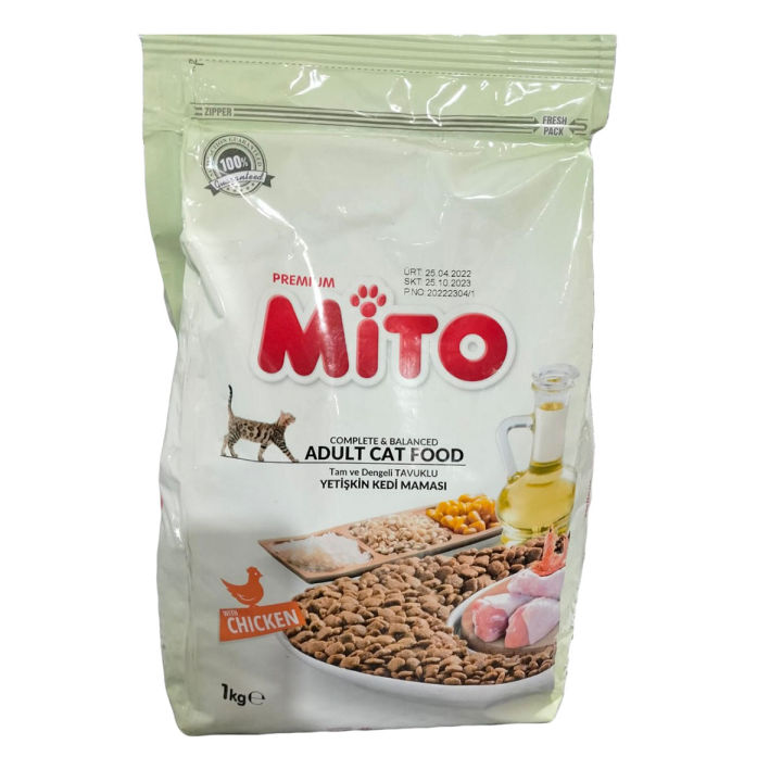 Mito Adult Cat Food 1Kg Turkey | Daraz.pk