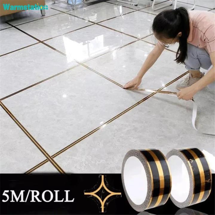 Waterproof 5M/Roll Self Adhesive Ceramic Tile Gap Tape Mildewproof ...