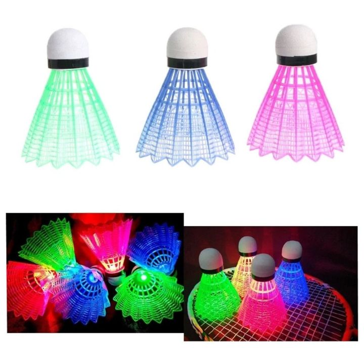 Training Light-up LED Badminton Glowing Colorful Luminous Badminton ...