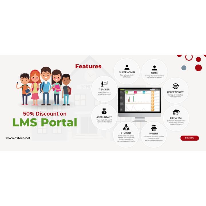 School & College Learning Management System(LMS) Web Base for Lifetimwe ...