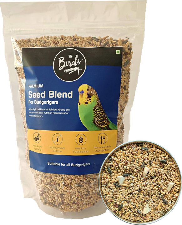The Birds Company Premium Seed Blend of 9 Grains & Nuts, Fortified with ...