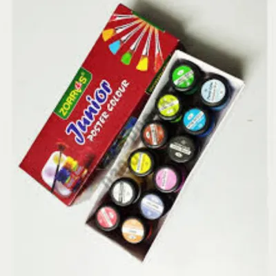 Poster Color Junior / 12 Pcs Colorful Junior Poster Color Set | Daraz.pk