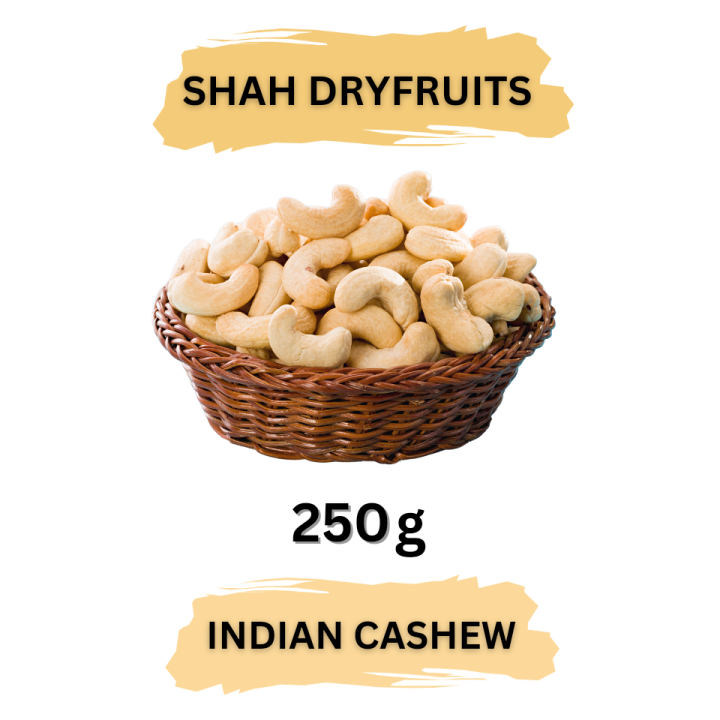 Kaju (Cashews Nuts) Premium Quality - Plain (kajoo) Cashew - 250g Pack ...