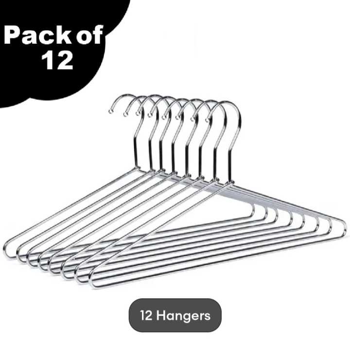 Steel Hangers, (Pack Of 12 Pieces) - Waterproof Without Rust Polish ...