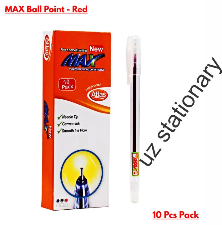 Max Ballpoint Blue / Black / Red pack 10 | Daraz.pk