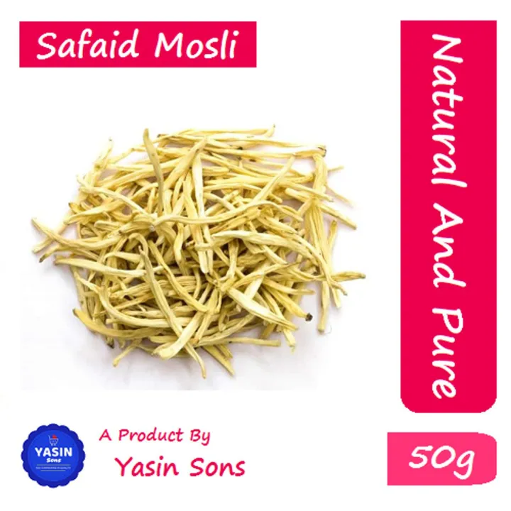 Safaid Mosli Sabit | 50 Grams | Daraz.pk