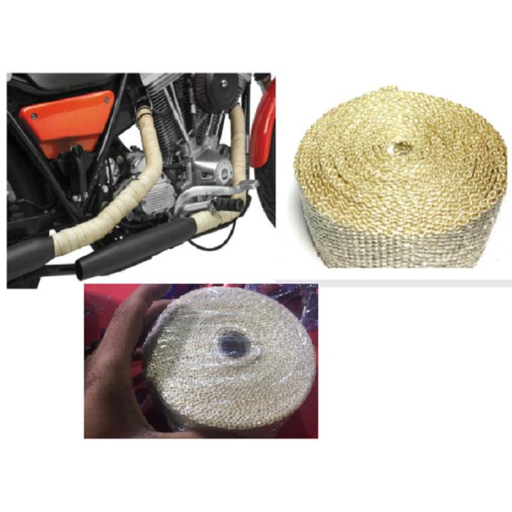Silencer Heat Wrap for heat protection Bike Exhaust Heat Shield | Daraz.pk