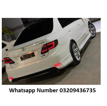 Toyota Corolla Rear Bumper Lip Back Body Kit Fiber Glass Sporty Rear ...