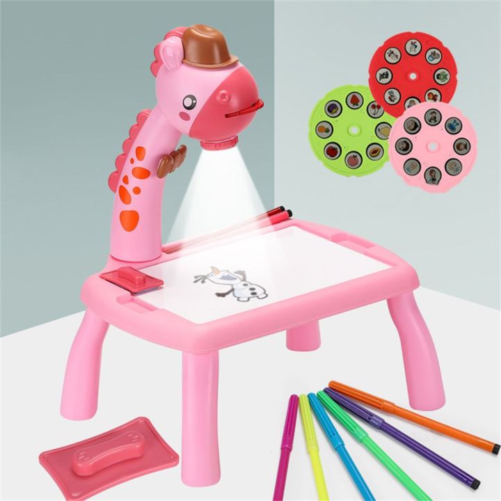 Art Kids Educational Toys Graffiti board Projector Painting Led Drawing ...