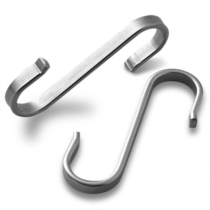 Flat S Shaped Hooks 3 Inches , Heavy Duty SUS 304 Stainless Steel S ...