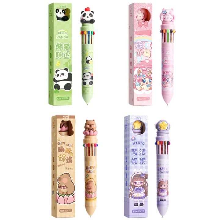 New Multifunctional Multi Color Ballpoint Pen Smooth Writing Cute ...