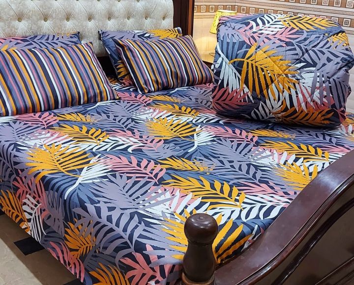 Vicky razai set 6pcs Double Bed razai set Multi Colors - New Designs ...