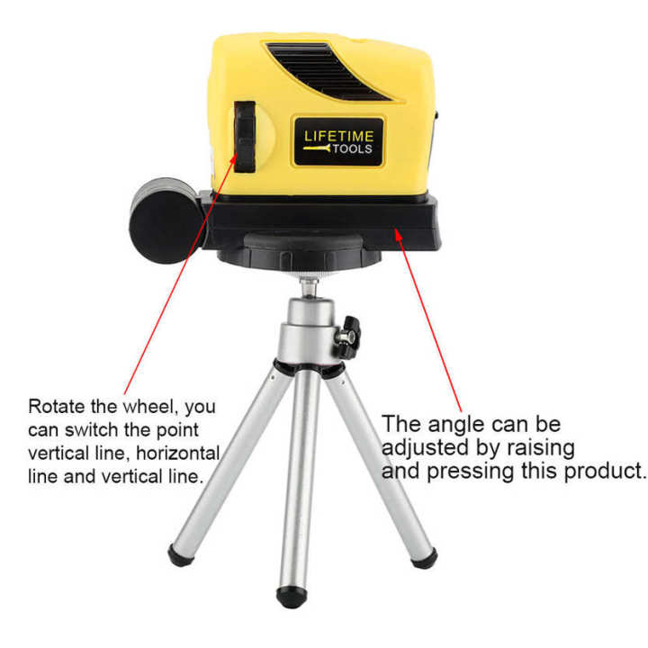 4in1 360 Degree Micro Tuning Red Cross Infrared Laser Level Rotary ...