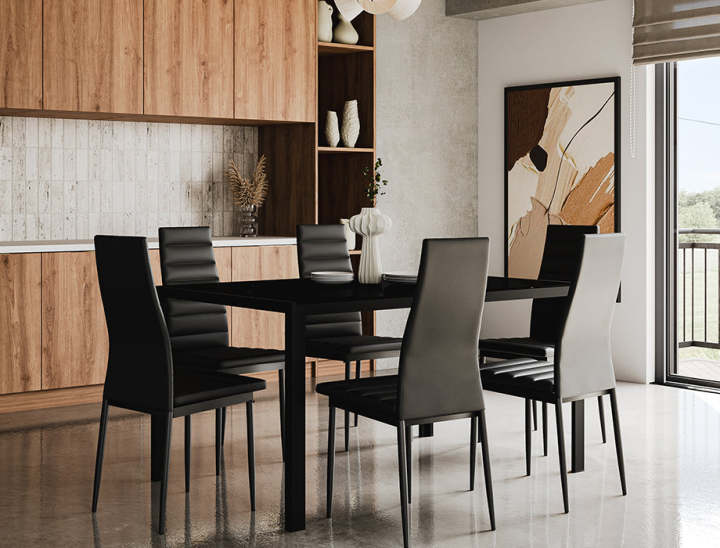 INTERWOOD Dining ELBA in Black Colour - Secure delivery + Installation (Karachi - Lahore ...