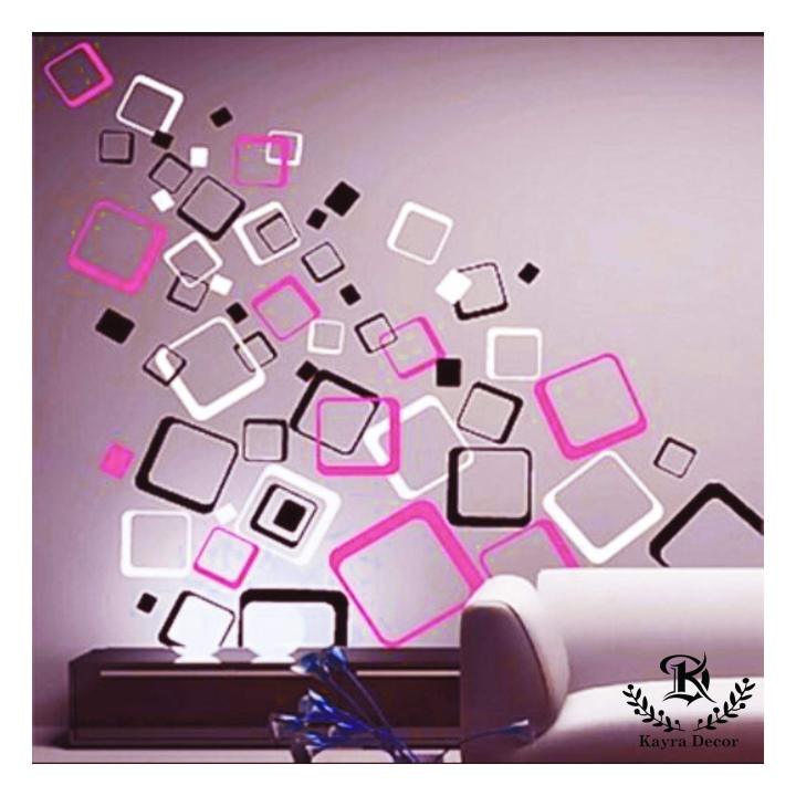 Stencils for Painting - Square Shape Stencil for Wall Painting, Canvas ...