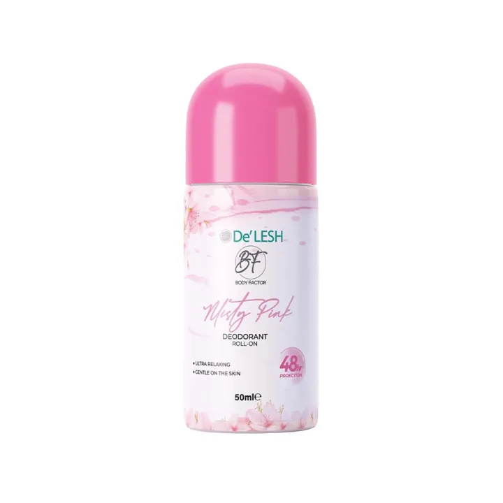 Delesh Body Factor Roll On Misty Pink 50ml | Daraz.pk