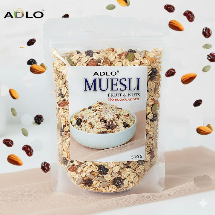Oatmeal / muesli 500 gram with dry fruits | Daraz.pk