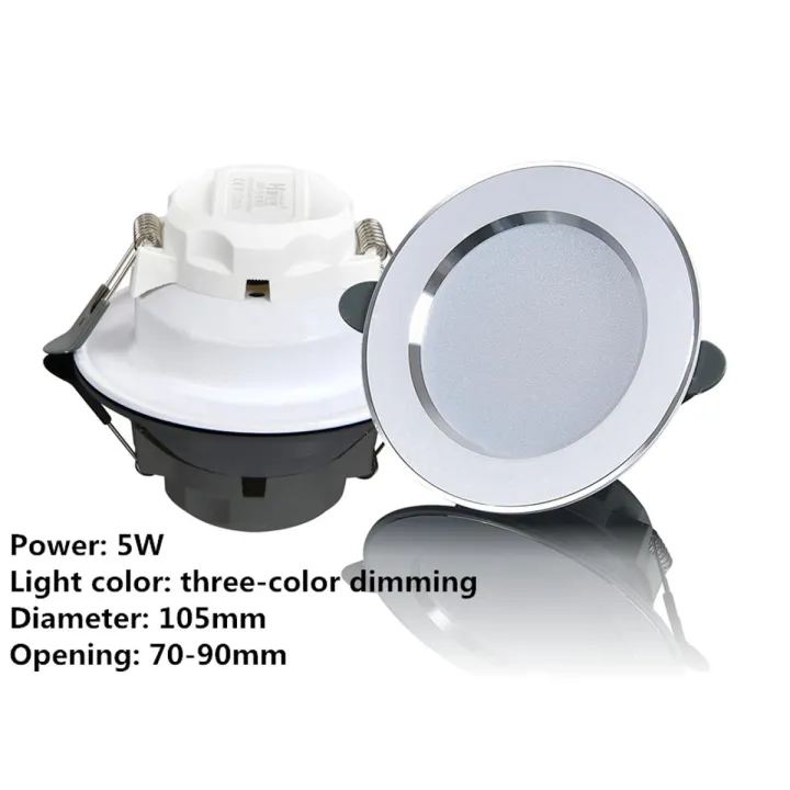LEEDERSON ceiling-mounted LED downlight can be three-tone 2.5-inch open ...
