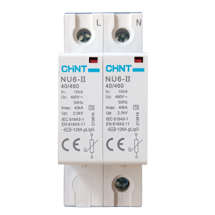CHiNT NU6-II AC Surge Protection Device 40kA Type 2 | 460V | Lightning ...