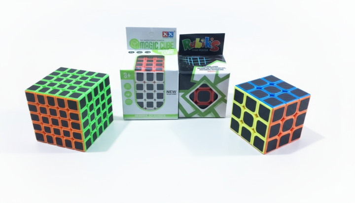 Speed Cube Puzzle Set3x3 & 4x4 Brain Teaser Magic Cubes Stickerless ...